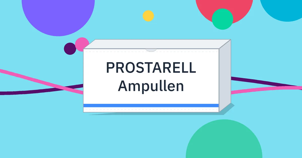 Symbolbild: Packung mit der Aufschrift PROSTARELL Ampullen (PZN 00564429) – Verfügbarkeit und Bezug in Apotheken in Frankfurt am Main