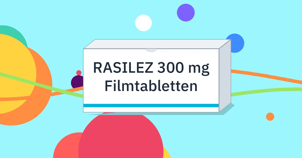 Symbolbild: Packung mit der Aufschrift RASILEZ 300 mg Filmtabletten (PZN 07657499) – Verfügbarkeit und Bezug in Apotheken in Frankfurt am Main