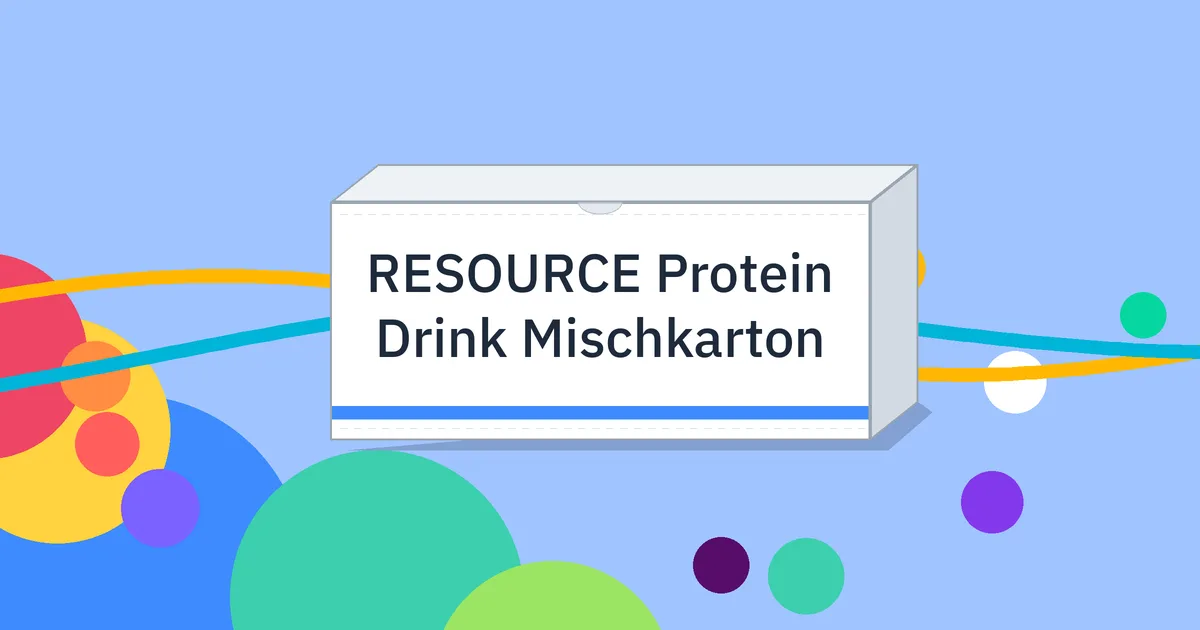 Symbolbild: Packung mit der Aufschrift RESOURCE Protein Drink Mischkarton (PZN 19750956) – Verfügbarkeit und Bezug in Apotheken in Frankfurt am Main