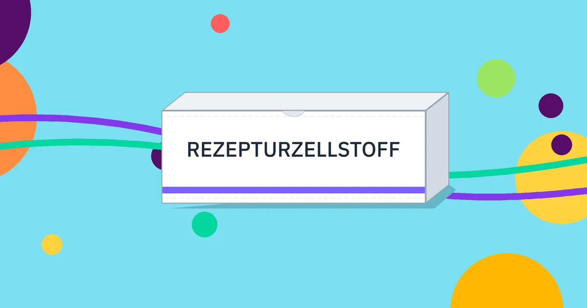 Symbolbild: Packung mit der Aufschrift REZEPTURZELLSTOFF (PZN 03856173) – Verfügbarkeit und Bezug in Apotheken in Frankfurt am Main