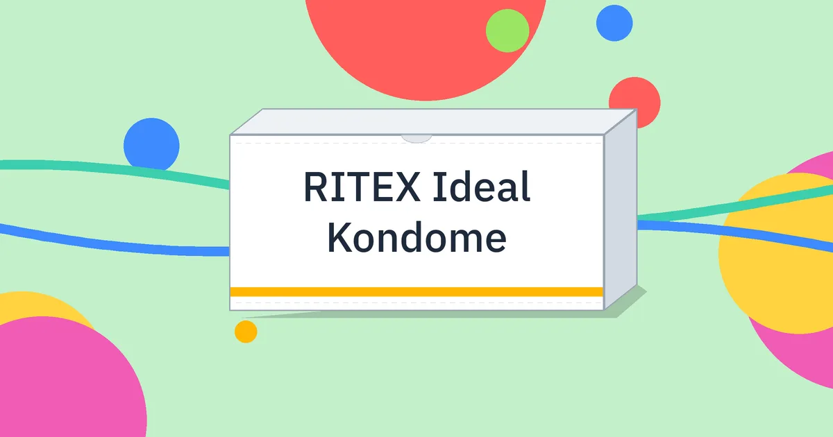 Symbolbild: Packung mit der Aufschrift RITEX Ideal Kondome (PZN 05947402) – Verfügbarkeit und Bezug in Apotheken in Frankfurt am Main