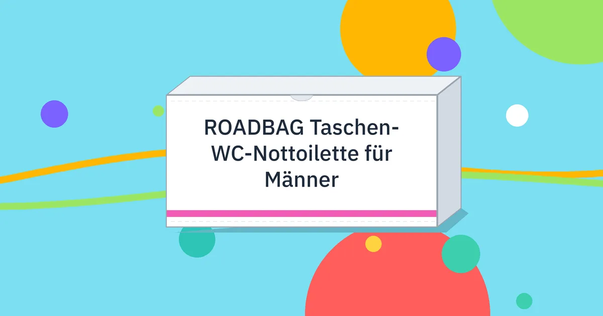 Symbolbild: Packung mit der Aufschrift ROADBAG Taschen-WC-Nottoilette für Männer (PZN 01549260) – Verfügbarkeit und Bezug in Apotheken in Frankfurt am Main