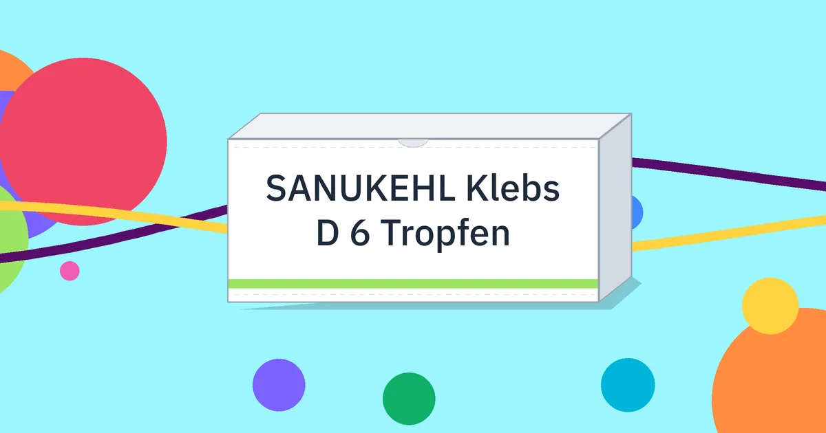 Symbolbild: Packung mit der Aufschrift SANUKEHL Klebs D 6 Tropfen (PZN 07402894) – Verfügbarkeit und Bezug in Apotheken in Frankfurt am Main