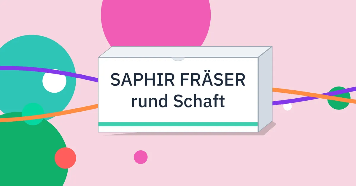 Symbolbild: Packung mit der Aufschrift SAPHIR FRÄSER rund Schaft (PZN 02575377) – Verfügbarkeit und Bezug in Apotheken in Frankfurt am Main