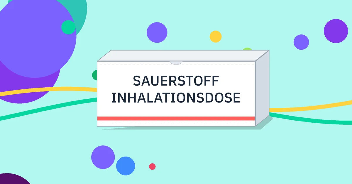 Symbolbild: Packung mit der Aufschrift SAUERSTOFF INHALATIONSDOSE (PZN 06869319) – Verfügbarkeit und Bezug in Apotheken in Frankfurt am Main