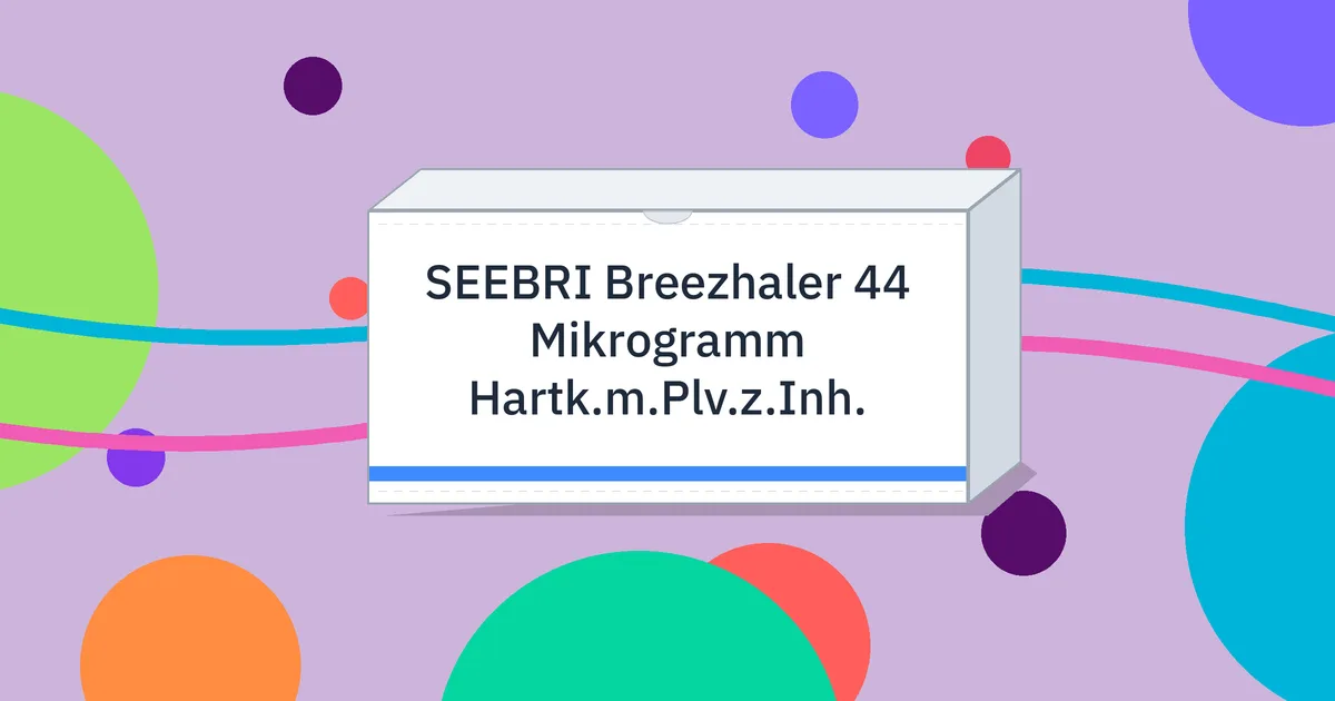 Symbolbild: Packung mit der Aufschrift SEEBRI Breezhaler 44 Mikrogramm Hartk.m.Plv.z.Inh. (PZN 10252300) – Verfügbarkeit und Bezug in Apotheken in Frankfurt am Main