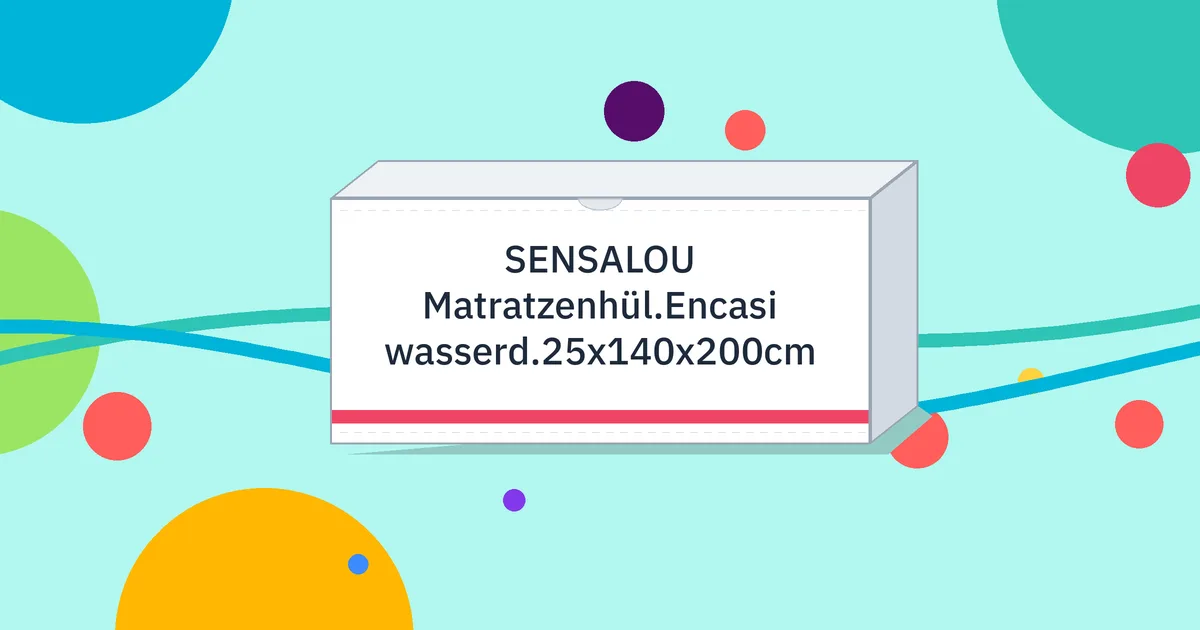 Symbolbild: Packung mit der Aufschrift SENSALOU Matratzenhül.Encasi wasserd.25x140x200cm (PZN 18302581) – Verfügbarkeit und Bezug in Apotheken in Frankfurt am Main