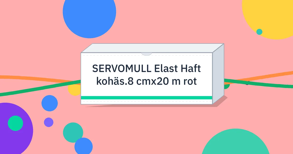 Symbolbild: Packung mit der Aufschrift SERVOMULL Elast Haft kohäs.8 cmx20 m rot (PZN 12671610) – Verfügbarkeit und Bezug in Apotheken in Frankfurt am Main