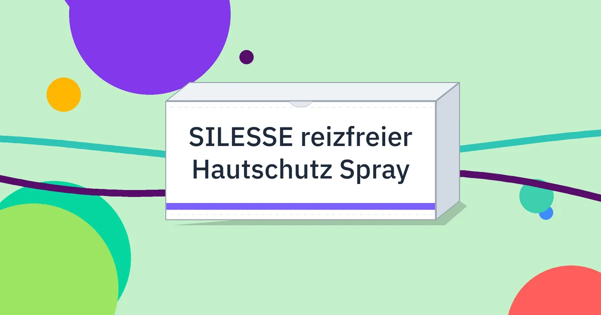 Symbolbild: Packung mit der Aufschrift SILESSE reizfreier Hautschutz Spray (PZN 10835473) – Verfügbarkeit und Bezug in Apotheken in Frankfurt am Main