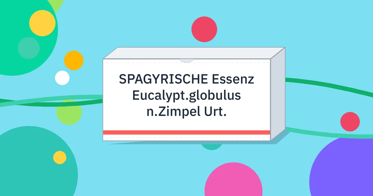 Symbolbild: Packung mit der Aufschrift SPAGYRISCHE Essenz Eucalypt.globulus n.Zimpel Urt. (PZN 18097371) – Verfügbarkeit und Bezug in Apotheken in Frankfurt am Main