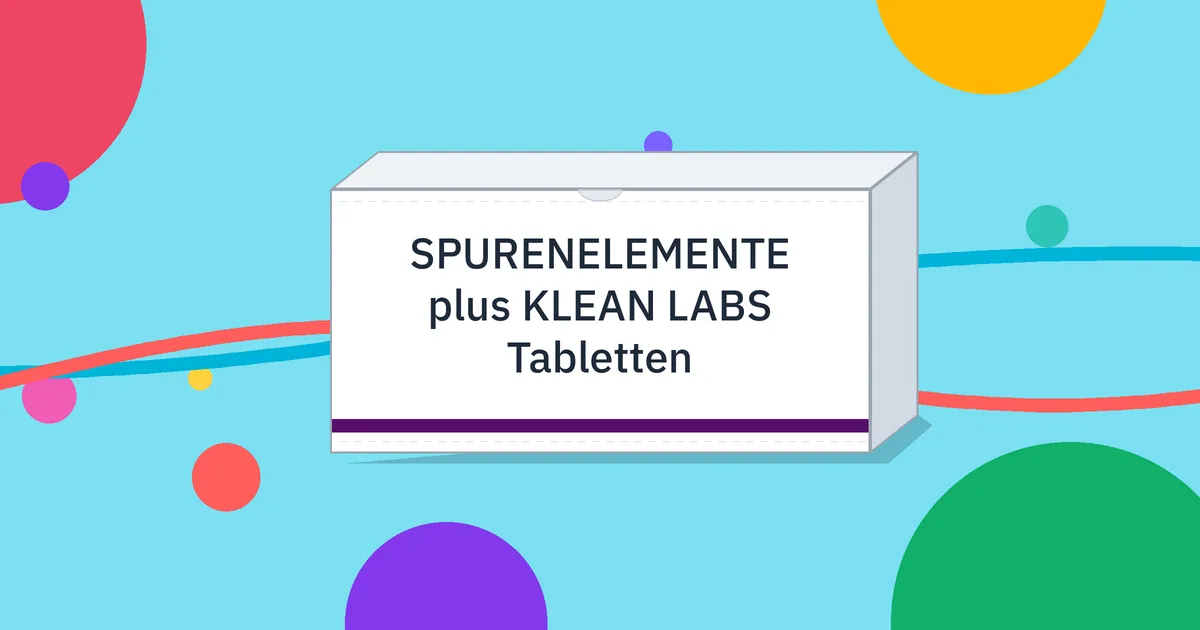 Symbolbild: Packung mit der Aufschrift SPURENELEMENTE plus KLEAN LABS Tabletten (PZN 19943738) – Verfügbarkeit und Bezug in Apotheken in Frankfurt am Main