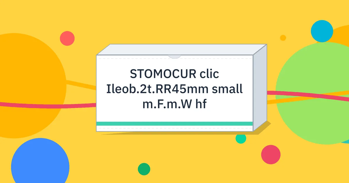 Symbolbild: Packung mit der Aufschrift STOMOCUR clic Ileob.2t.RR45mm small m.F.m.W hf (PZN 16082980) – Verfügbarkeit und Bezug in Apotheken in Frankfurt am Main