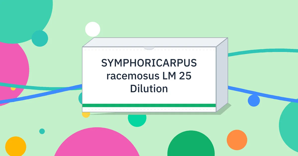 Symbolbild: Packung mit der Aufschrift SYMPHORICARPUS racemosus LM 25 Dilution (PZN 13211402) – Verfügbarkeit und Bezug in Apotheken in Frankfurt am Main