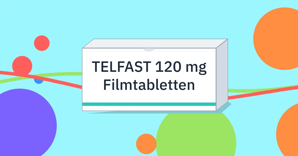 Symbolbild: Packung mit der Aufschrift TELFAST 120 mg Filmtabletten (PZN 01260482) – Verfügbarkeit und Bezug in Apotheken in Frankfurt am Main