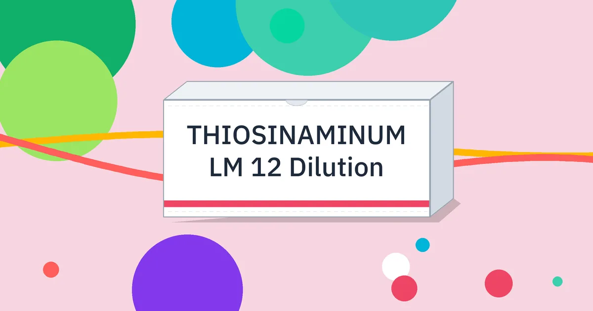 Symbolbild: Packung mit der Aufschrift THIOSINAMINUM LM 12 Dilution (PZN 13221180) – Verfügbarkeit und Bezug in Apotheken in Frankfurt am Main