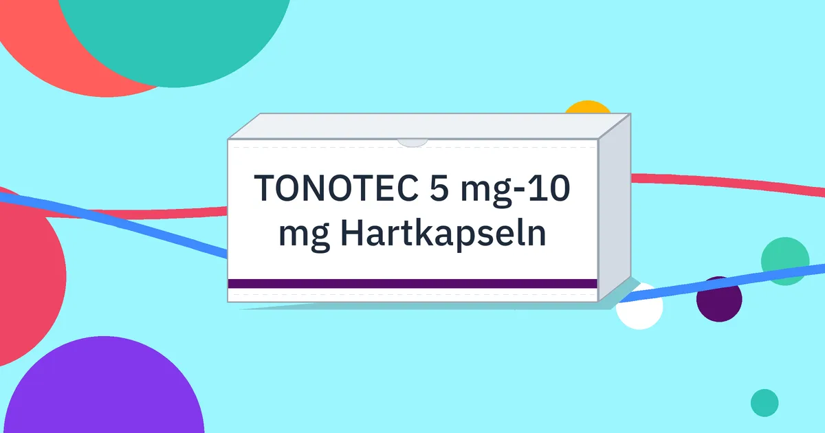 Symbolbild: Packung mit der Aufschrift TONOTEC 5 mg-10 mg Hartkapseln (PZN 08738047) – Verfügbarkeit und Bezug in Apotheken in Frankfurt am Main