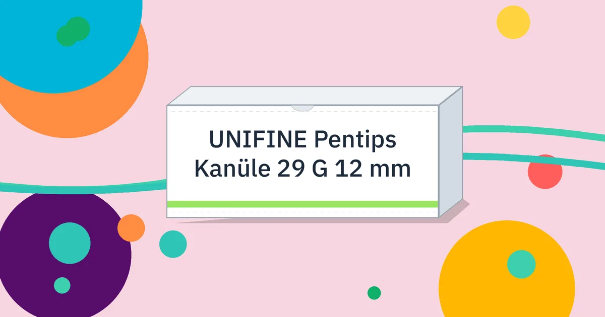 Symbolbild: Packung mit der Aufschrift UNIFINE Pentips Kanüle 29 G 12 mm (PZN 14325119) – Verfügbarkeit und Bezug in Apotheken in Frankfurt am Main
