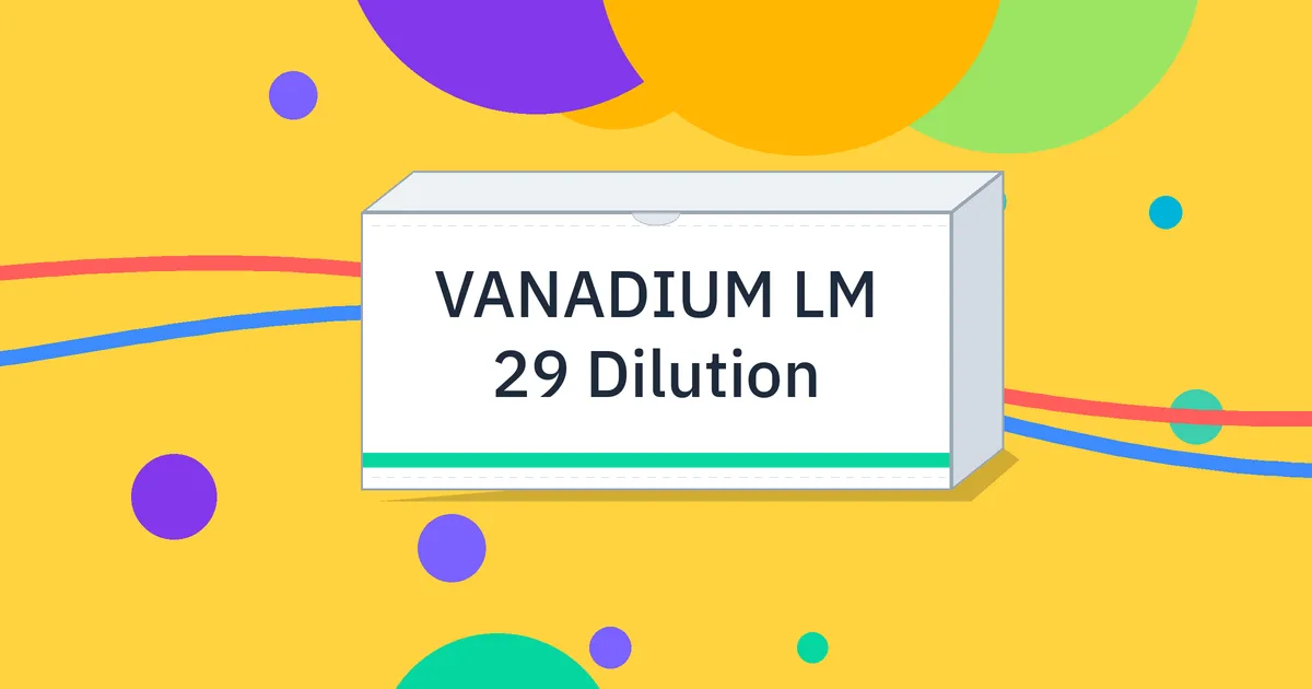 Symbolbild: Packung mit der Aufschrift VANADIUM LM 29 Dilution (PZN 13262954) – Verfügbarkeit und Bezug in Apotheken in Frankfurt am Main