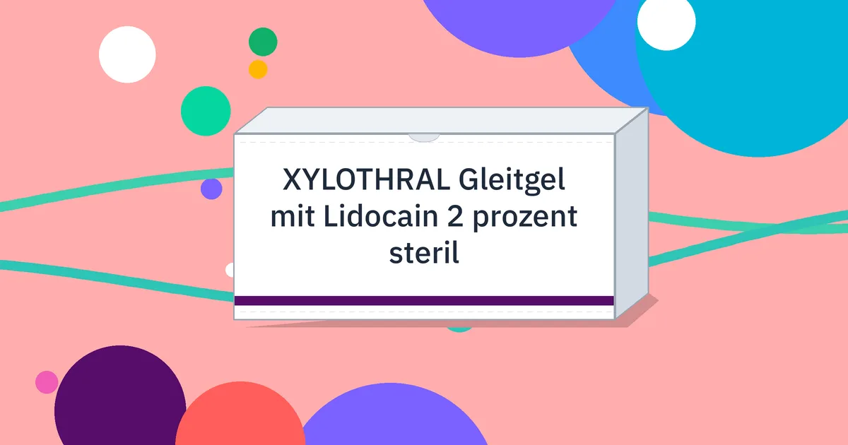 Symbolbild: Packung mit der Aufschrift XYLOTHRAL Gleitgel mit Lidocain 2 prozent steril (PZN 19466043) – Verfügbarkeit und Bezug in Apotheken in Frankfurt am Main