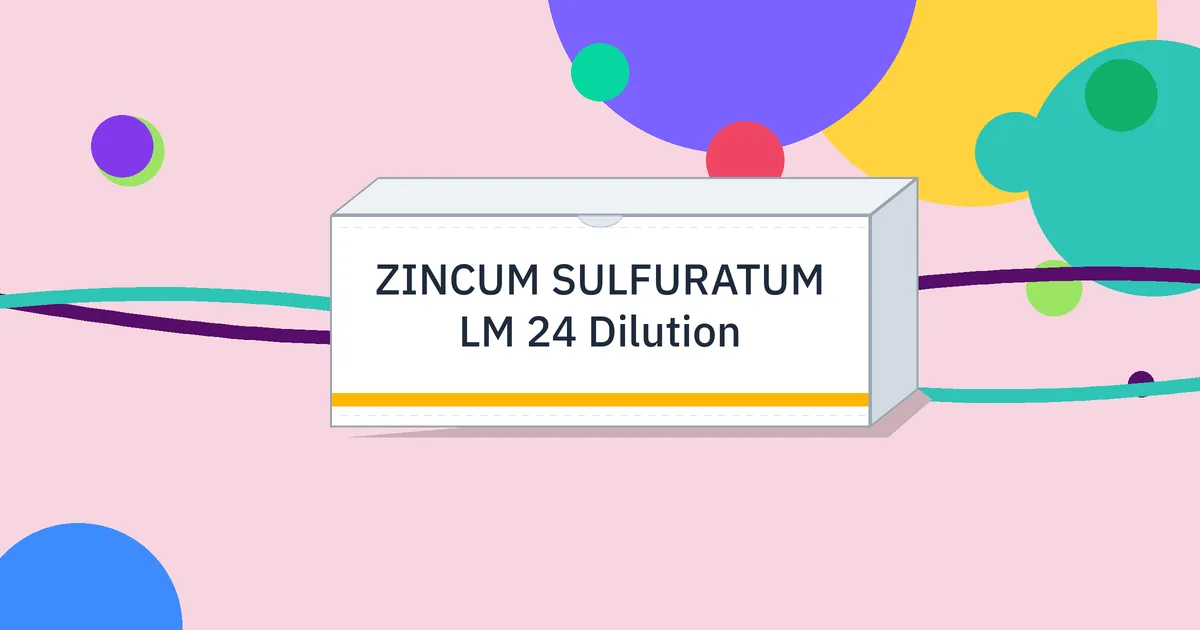 Symbolbild: Packung mit der Aufschrift ZINCUM SULFURATUM LM 24 Dilution (PZN 13299526) – Verfügbarkeit und Bezug in Apotheken in Frankfurt am Main