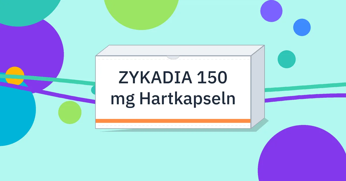 Symbolbild: Packung mit der Aufschrift ZYKADIA 150 mg Hartkapseln (PZN 17889302) – Verfügbarkeit und Bezug in Apotheken in Frankfurt am Main